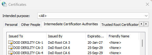 MilitaryCAC's Information on the importance of DoD Certificates